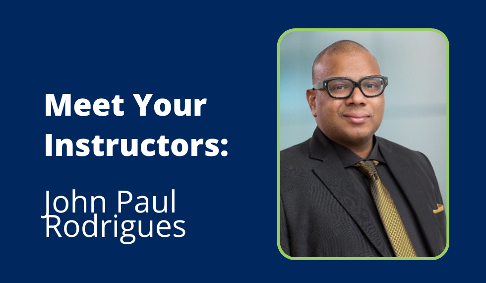 Meet Your Instructors - John Paul Rodrigues | triOS College